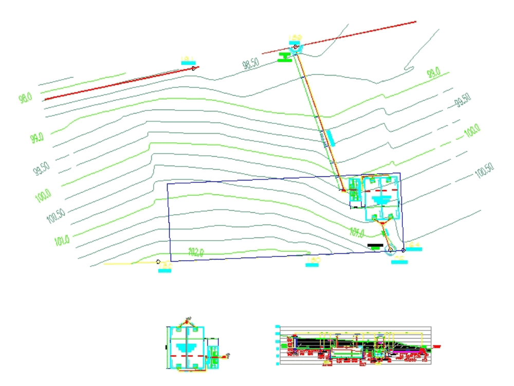 Wastewater anerobic clarifier in AutoCAD | CAD (152.84 KB) | Bibliocad