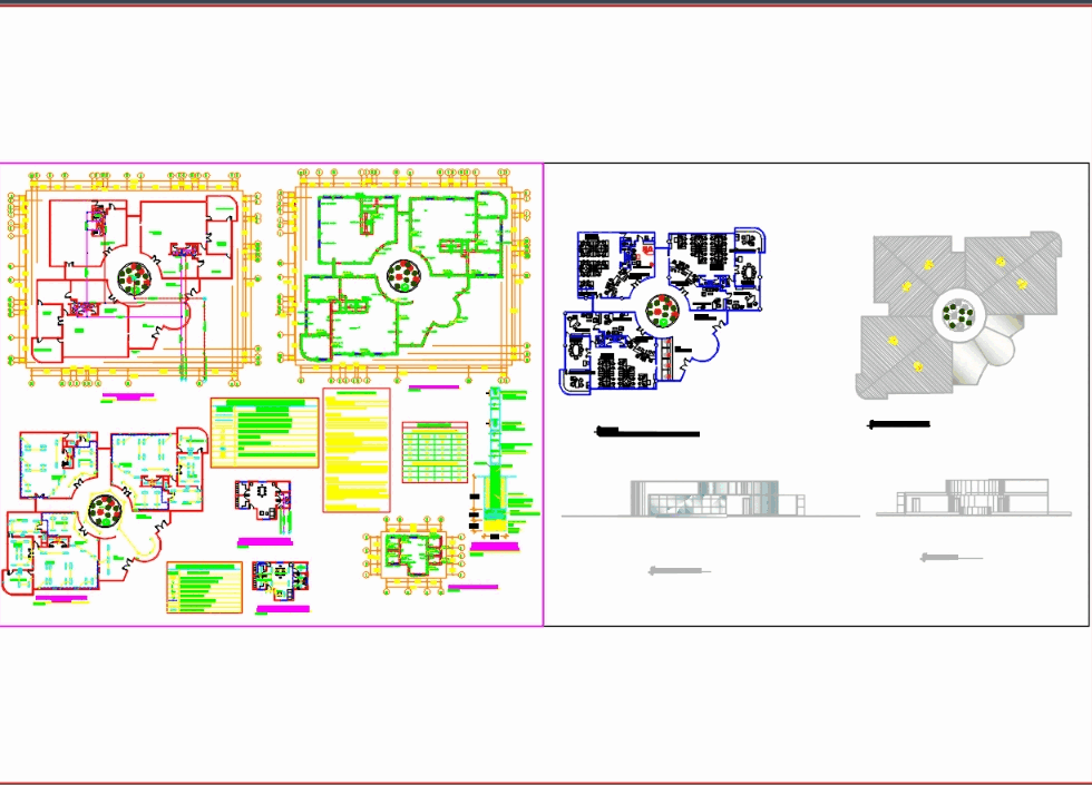 Administration building in AutoCAD | CAD download (3.93 MB) | Bibliocad