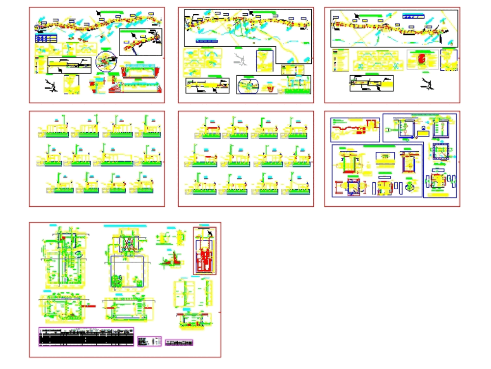 Proyecto de agua potable rural en AutoCAD | CAD (2.83 MB) | Bibliocad