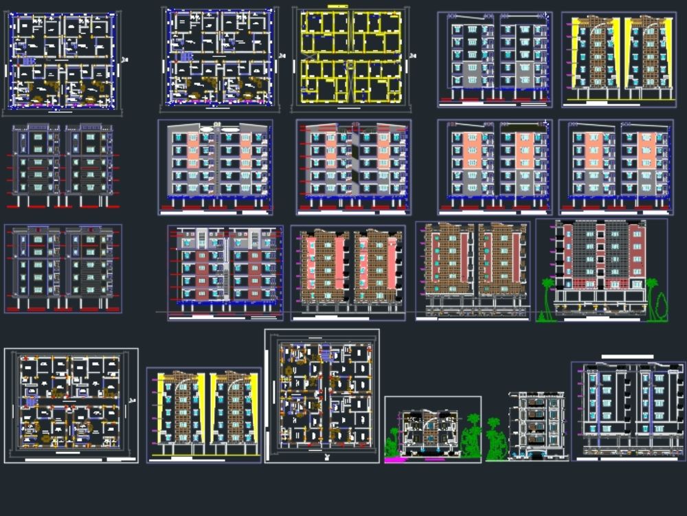 Elevation in AutoCAD | CAD download (1.76 MB) | Bibliocad