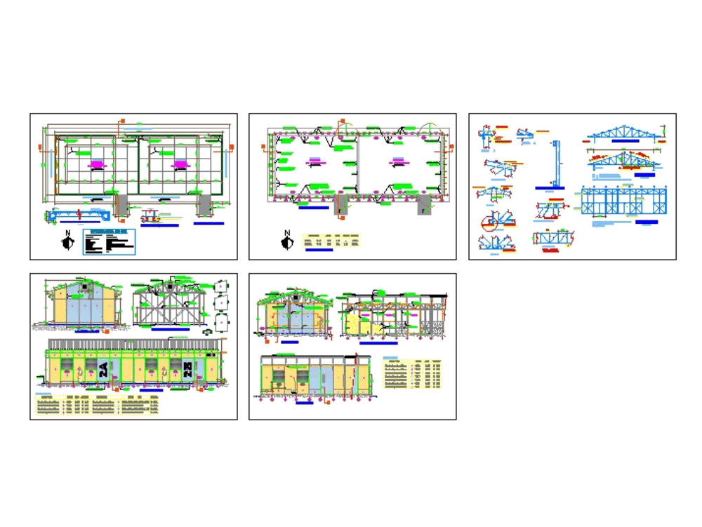 Prefabricated classrooms module in AutoCAD | CAD (372.57 KB) | Bibliocad