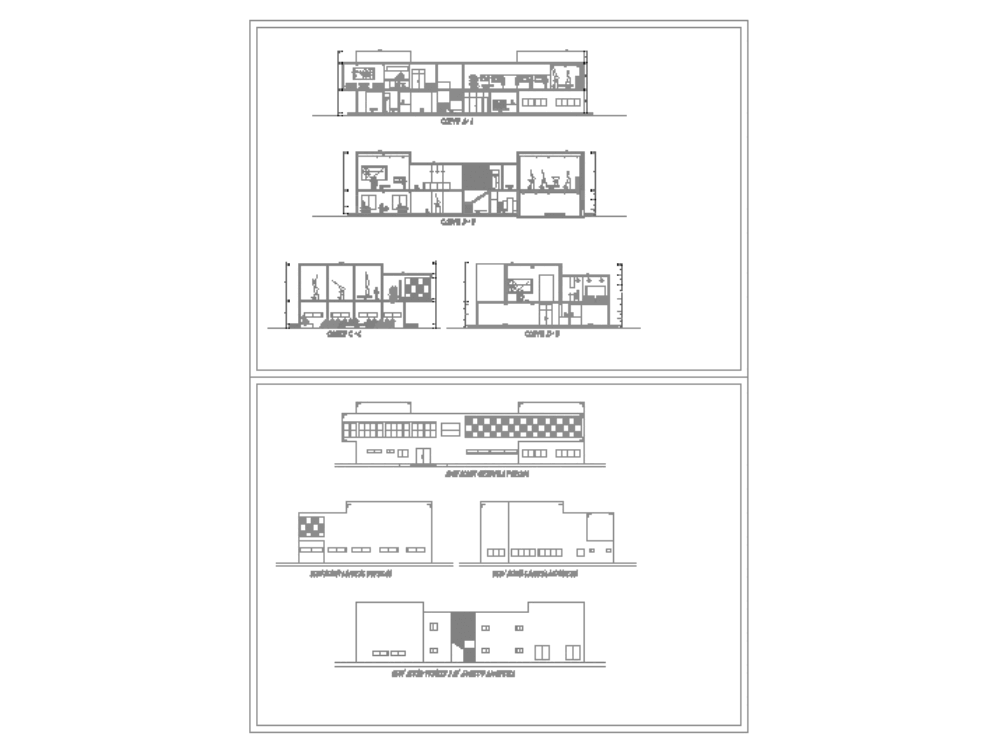 Centro cultural en AutoCAD | Descargar CAD (5.25 MB) | Bibliocad