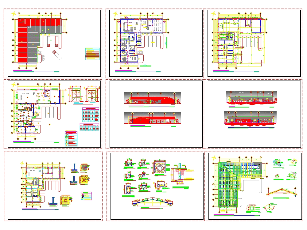 Collection center in AutoCAD | CAD download (1.82 MB) | Bibliocad