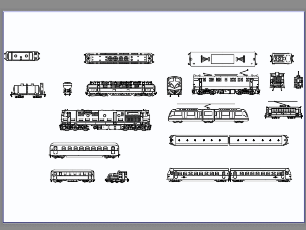 Locomotive in AutoCAD | CAD download (434.41 KB) | Bibliocad
