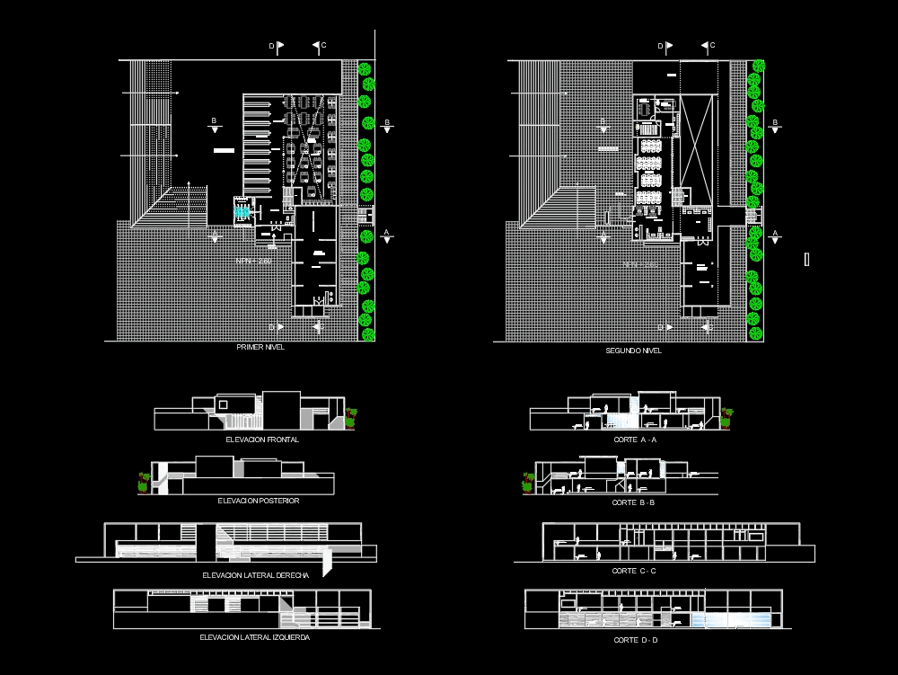 Library in AutoCAD | CAD download (868.68 KB) | Bibliocad