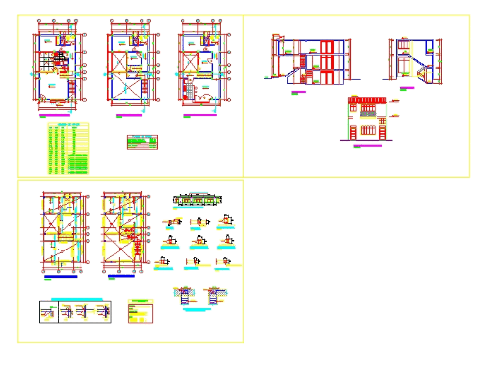 Vivienda pequena 6.20 x11 en AutoCAD | Descargar CAD (938.76 KB ...