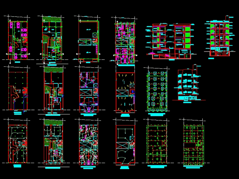 Proyecto de edificio en AutoCAD | Descargar CAD (984.59 KB) | Bibliocad
