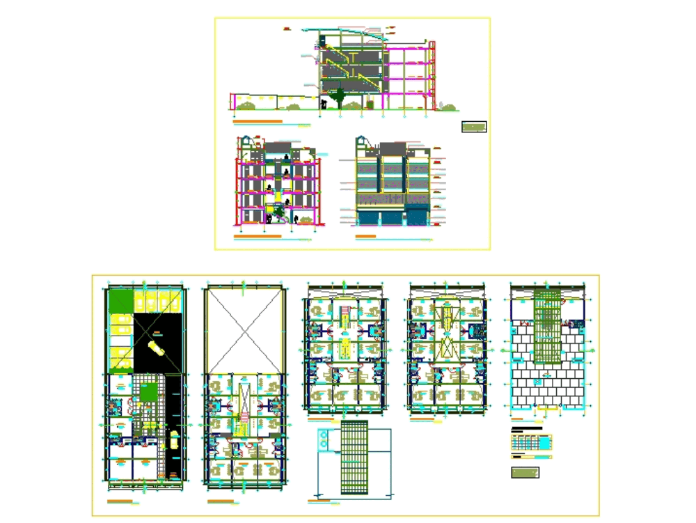 Commercial building in AutoCAD | CAD download (1.6 MB) | Bibliocad