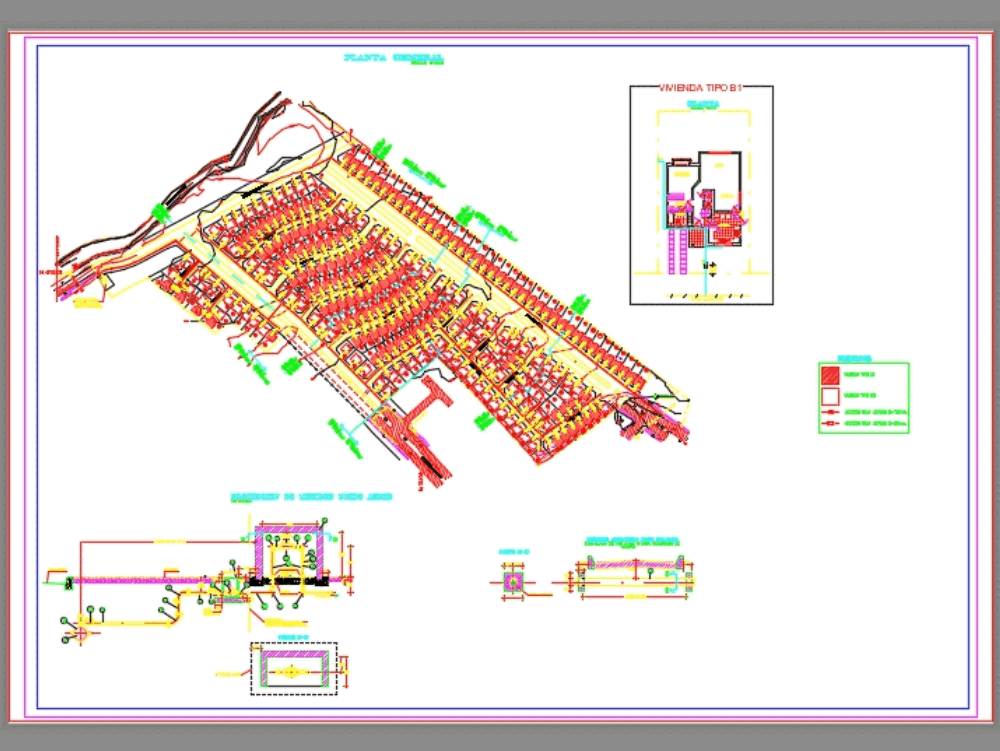Agua potable en AutoCAD | Descargar CAD (1.44 MB) | Bibliocad