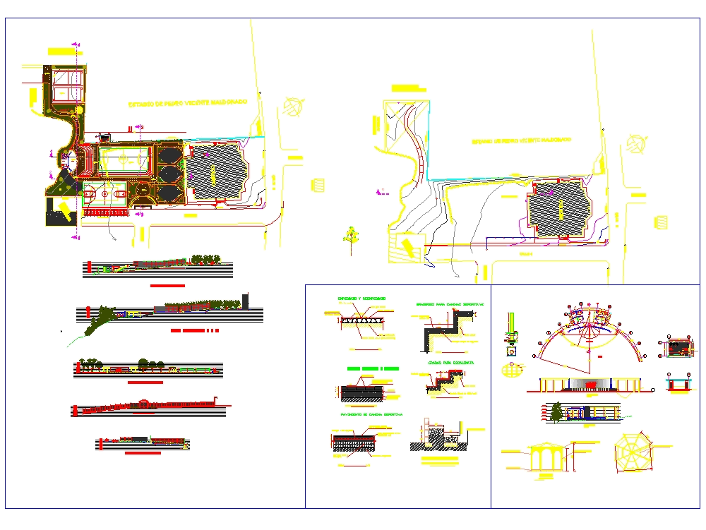 Central park - square in AutoCAD | CAD download (4.68 MB) | Bibliocad