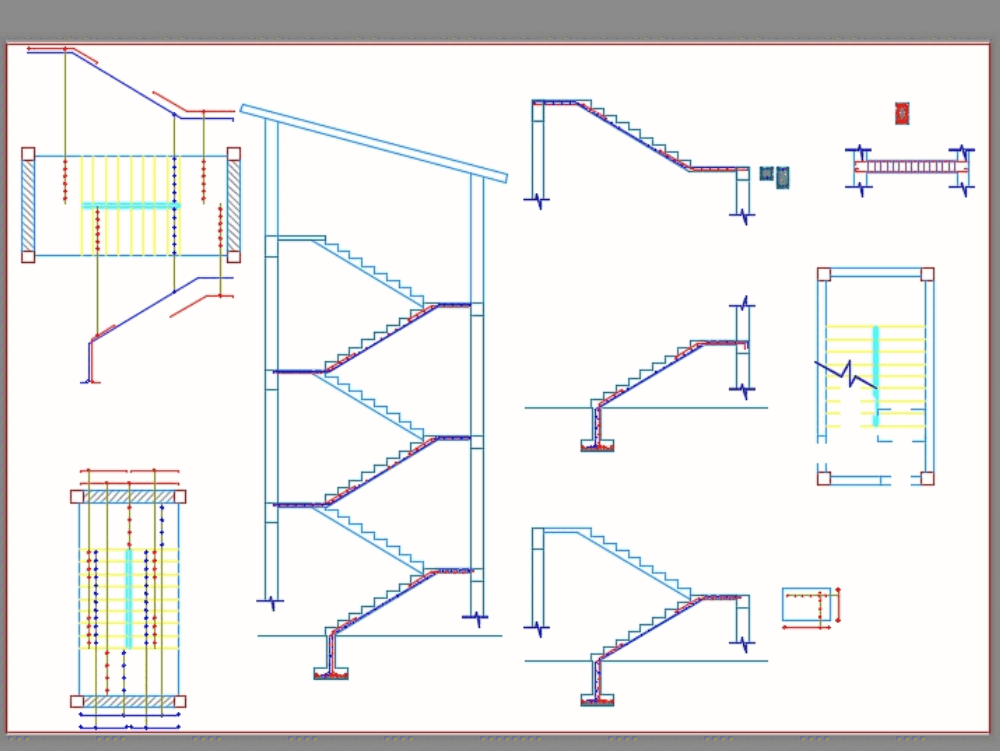 Detalles estructural gradas de hormigón (497.41 KB) | Bibliocad
