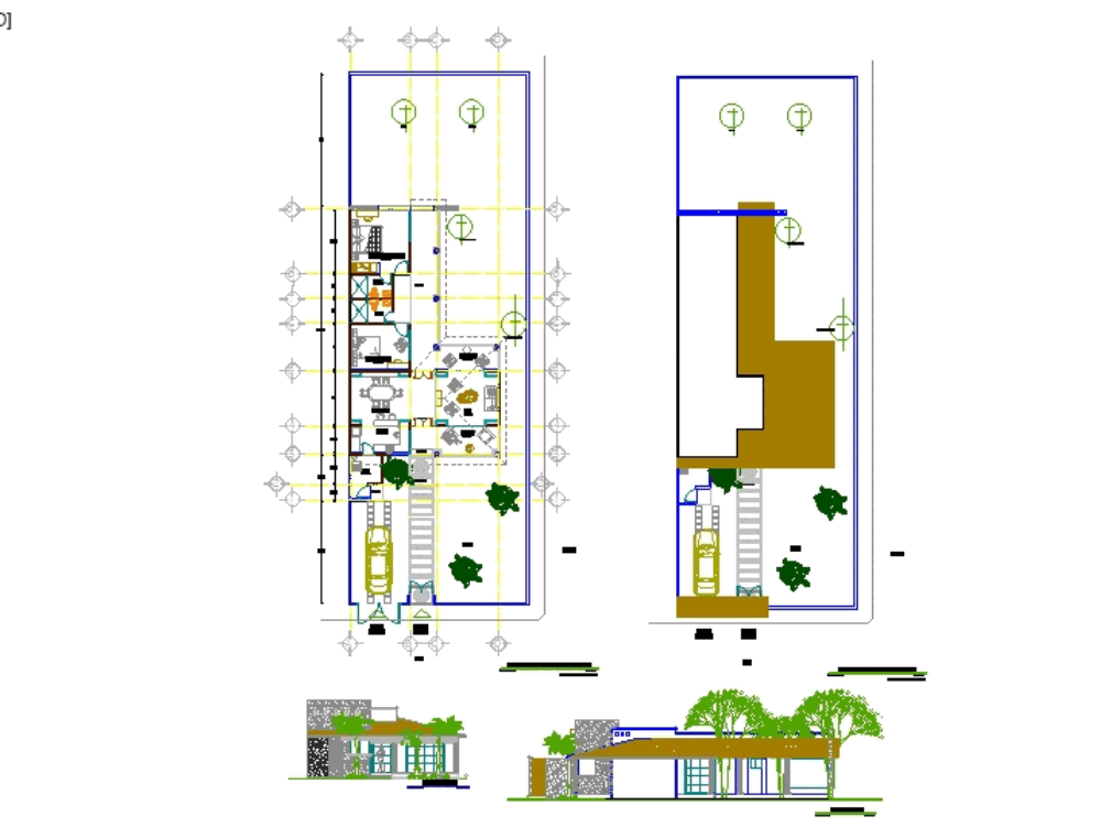 Draft house don paco in AutoCAD | Download CAD free (1.29 MB) | Bibliocad
