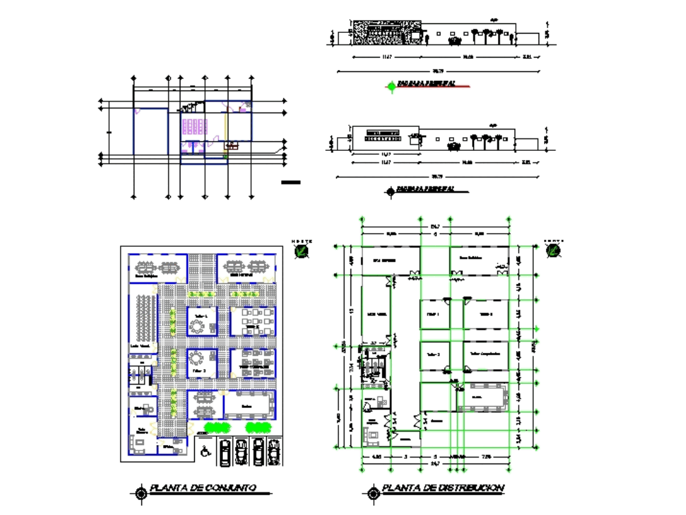 Community center in AutoCAD | Download CAD free (1022.57 KB) | Bibliocad