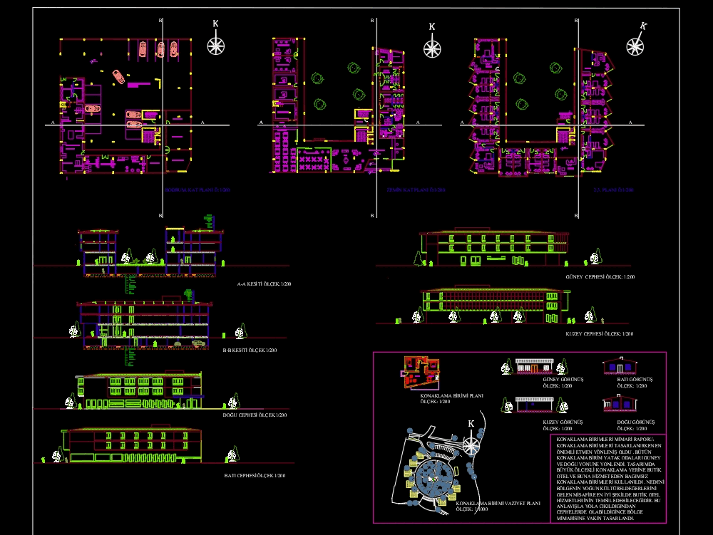 Proyecto hotel en area historica en AutoCAD | CAD (3.78 MB) | Bibliocad