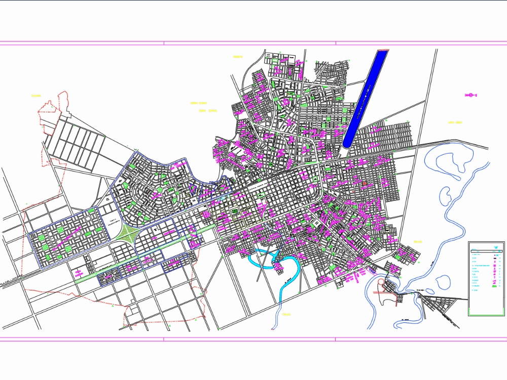 Plano de juliaca en AutoCAD | Descargar CAD gratis (676.85 KB) | Bibliocad