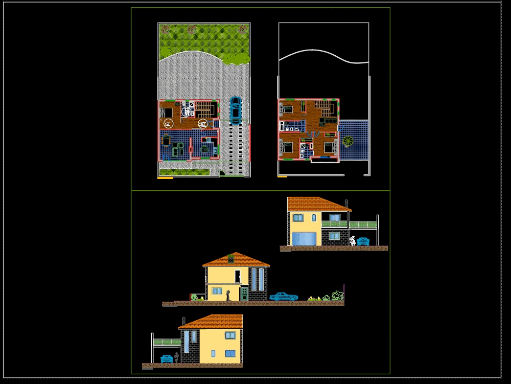 Lieu d'habitation dans AutoCAD | Téléchargement CAD gratuit (1.76 MB) | Bibliocad