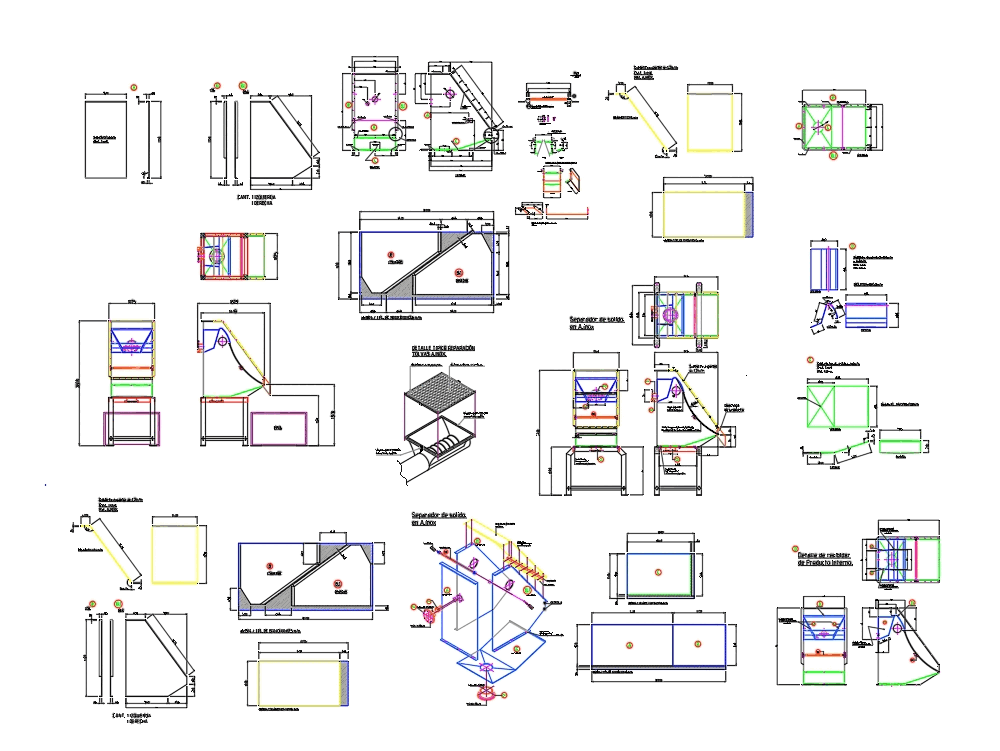 Solids separator in AutoCAD | CAD download (462.44 KB) | Bibliocad