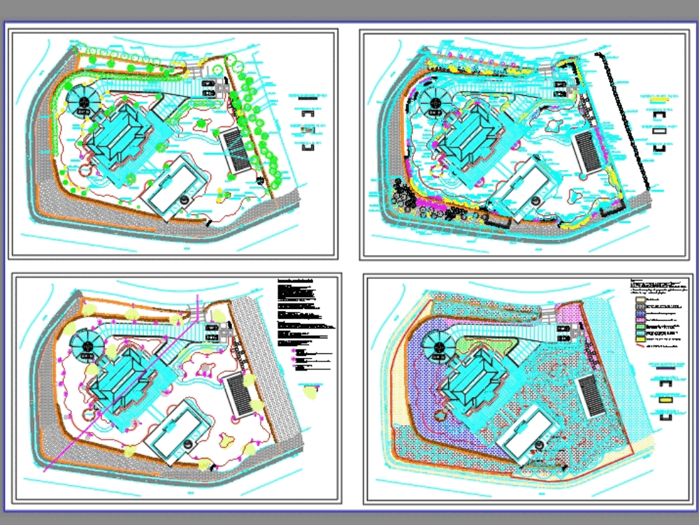 Gardening project in AutoCAD | CAD download (2.66 MB) | Bibliocad