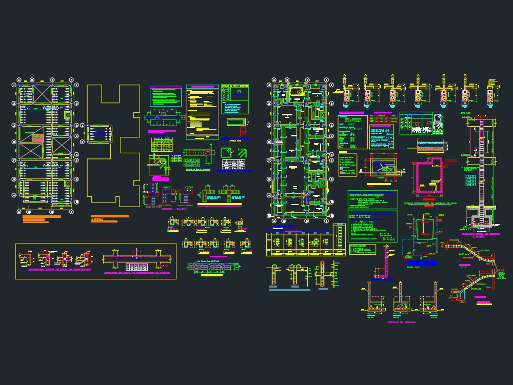 Planos estructuras en AutoCAD | Descargar CAD gratis (580.98 KB ...