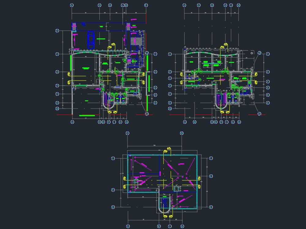 Community development center in AutoCAD | CAD (340.45 KB) | Bibliocad