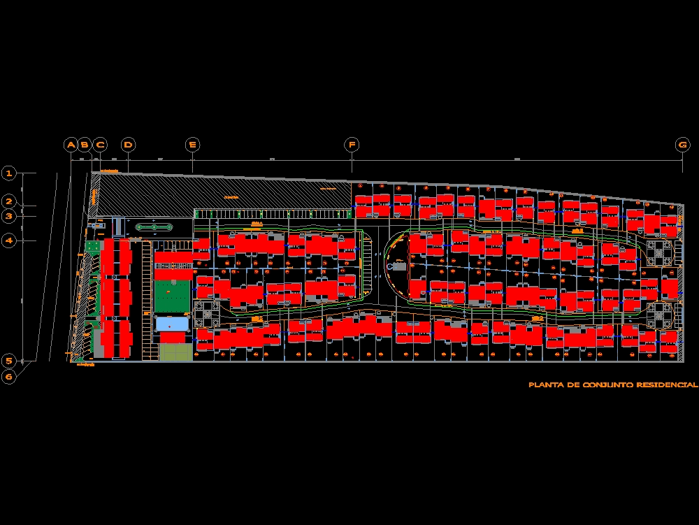 Conjunto Residencial En Autocad Descargar Cad Gratis 346 16 Kb