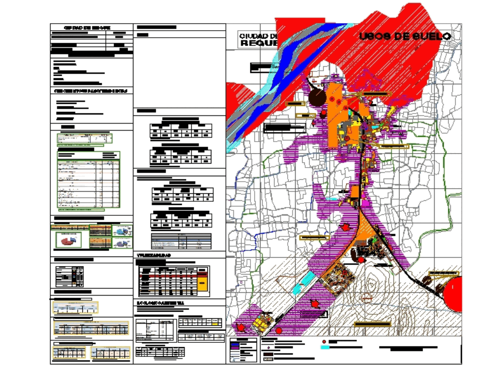 Reque urban plan in AutoCAD | Download CAD free (4.21 MB) | Bibliocad