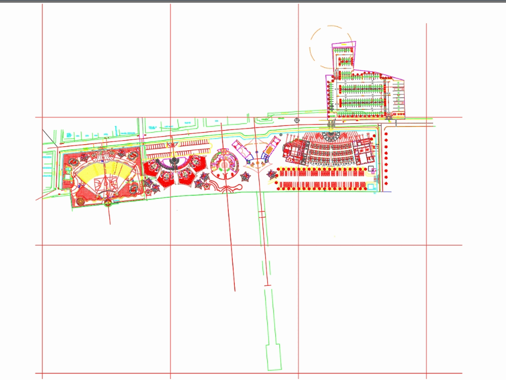 Complejo turistico en AutoCAD | Descargar CAD (4.52 MB) | Bibliocad