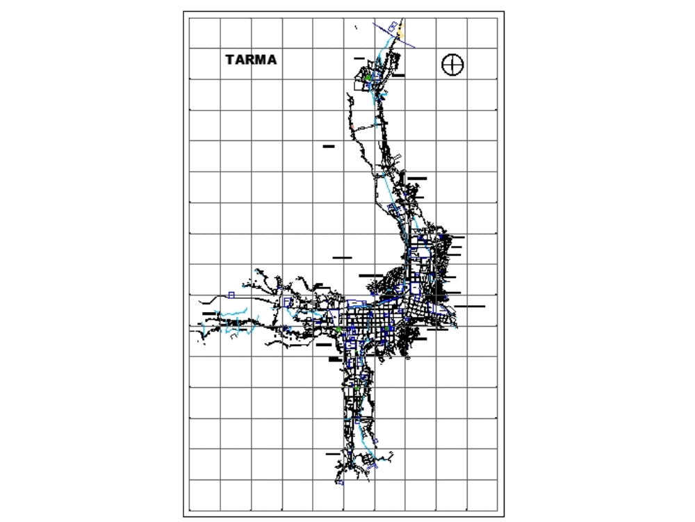 Plano urbano de tarma en AutoCAD | Descargar CAD gratis (887.53 KB ...