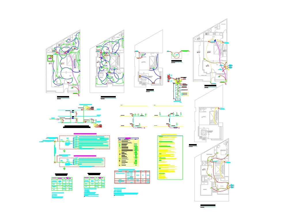 Home electrical installations in AutoCAD | CAD (325.8 KB) | Bibliocad