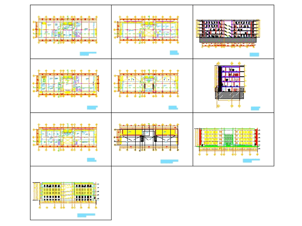 Office building in AutoCAD | CAD download (7.36 MB) | Bibliocad