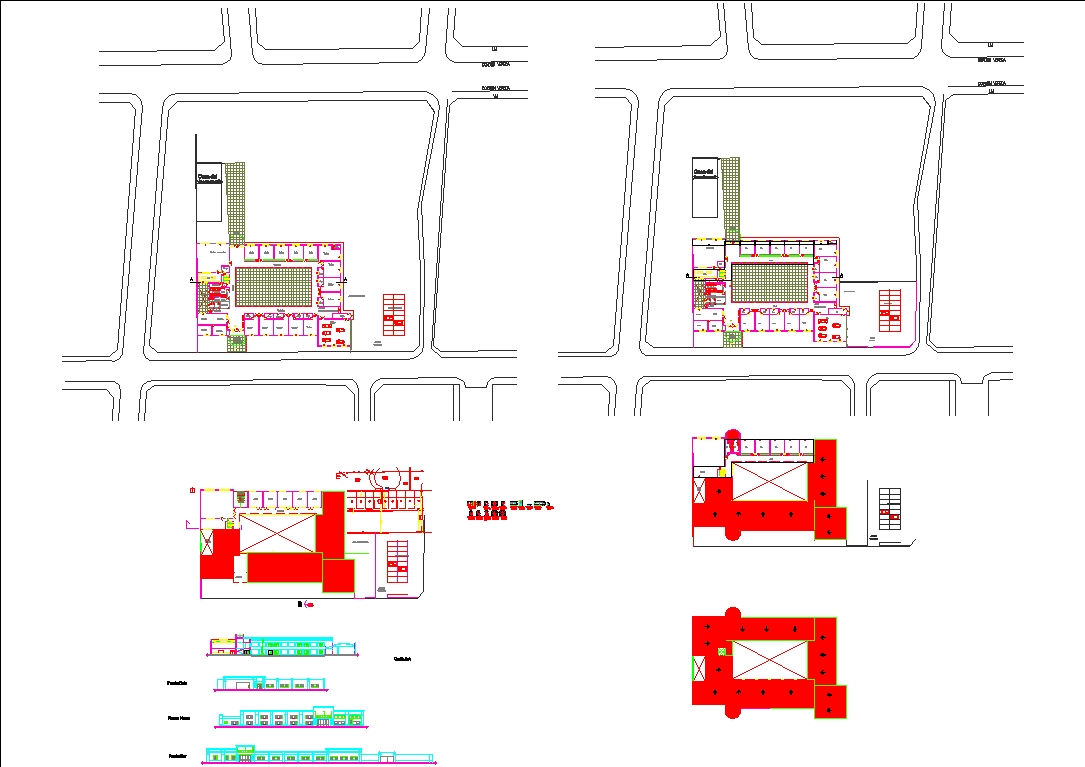 Trade school in AutoCAD | CAD download (794.03 KB) | Bibliocad
