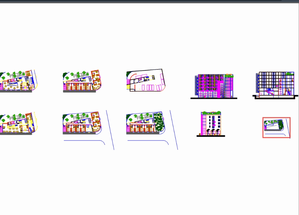 Hotel Em Autocad Baixar Cad 1 89 Mb Bibliocad