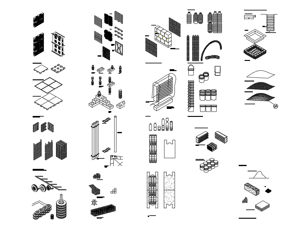 Waste structures in AutoCAD | Download CAD free (3.7 MB) | Bibliocad