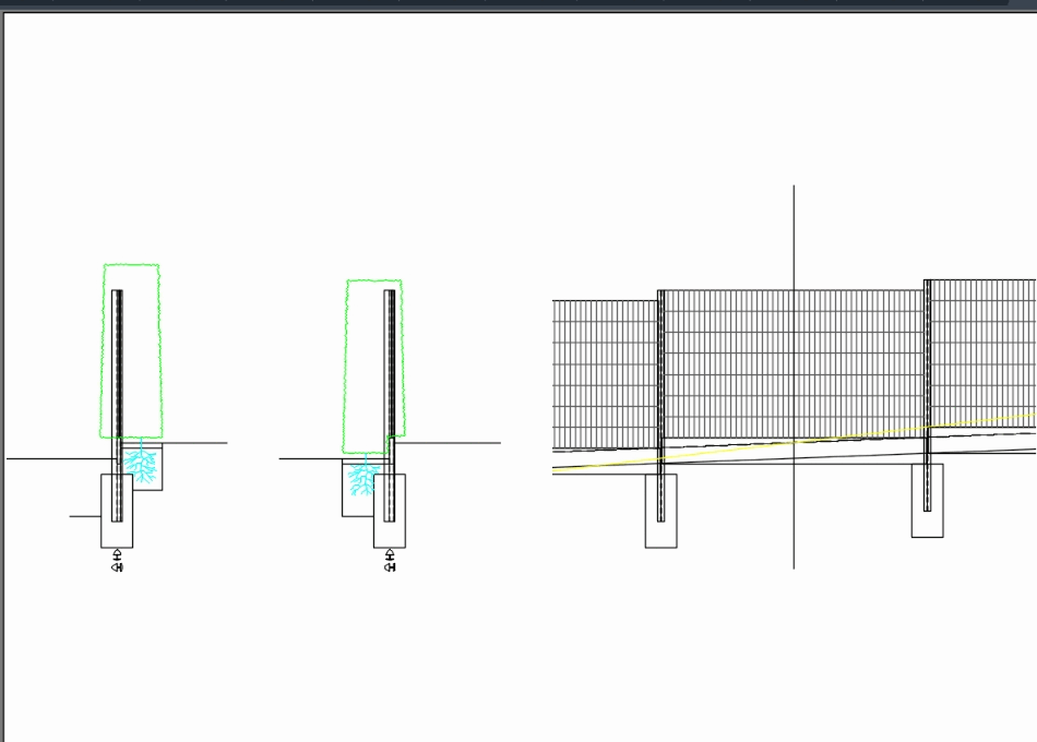 Eje cerca en AutoCAD | Descargar CAD (32.66 KB) | Bibliocad
