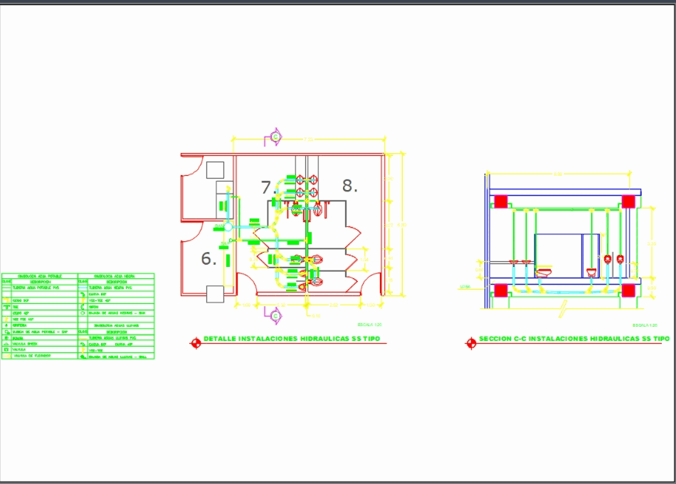 Instalações Hidráulicas Em Autocad Baixar Cad 94 97 Kb Bibliocad