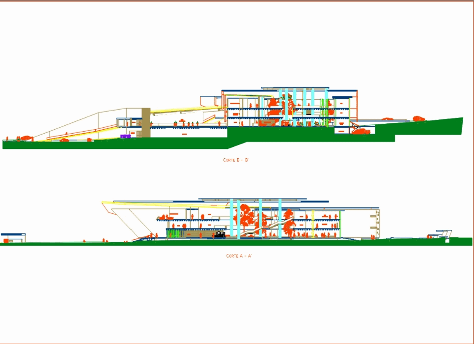 Technological institute in AutoCAD | CAD download (14.54 MB) | Bibliocad