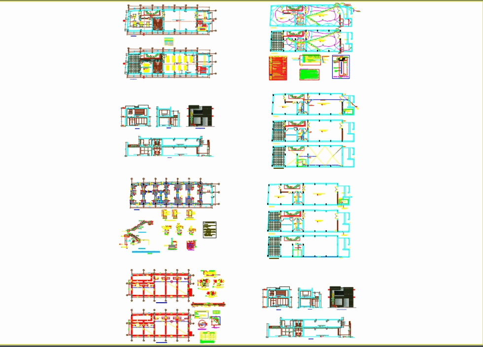 Municipal library in AutoCAD | CAD download (1.76 MB) | Bibliocad