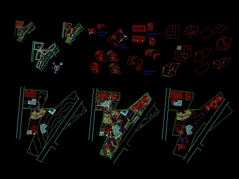 Film institute in AutoCAD | CAD download (2.64 MB) | Bibliocad