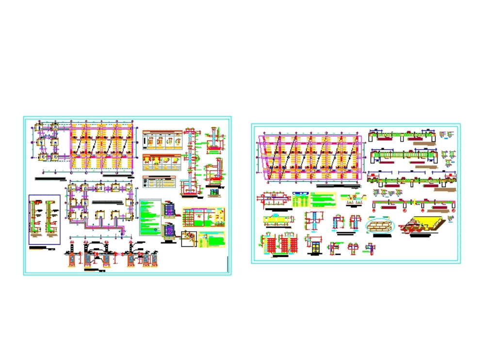 Structure plan in AutoCAD | CAD download (512.74 KB) | Bibliocad