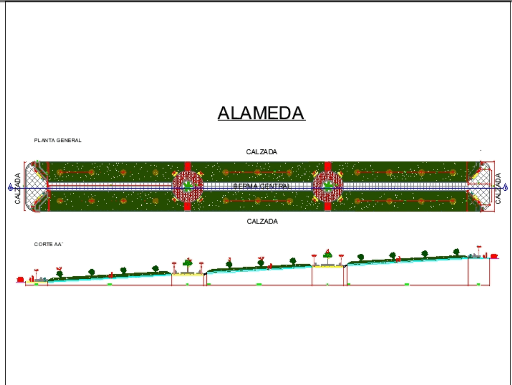 Alameda v.e.s. en AutoCAD | Descargar CAD (732.22 KB) | Bibliocad Alameda v.e.s. en AutoCAD | Descargar CAD (732.22 KB) | Bibliocad