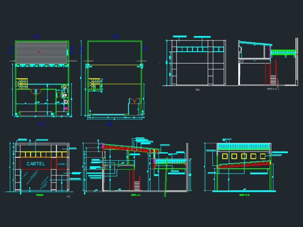 Local comercial en AutoCAD | Descargar CAD (118.67 KB) | Bibliocad