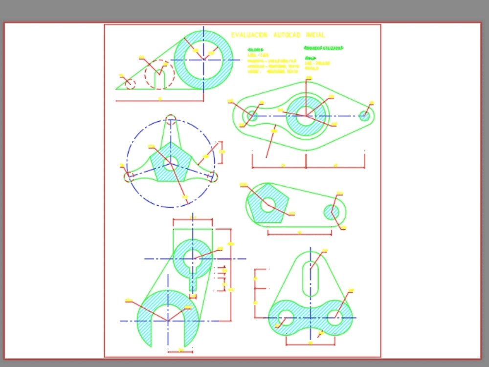 Practica autocad basico en AutoCAD | Descargar CAD gratis (49.34 KB ...