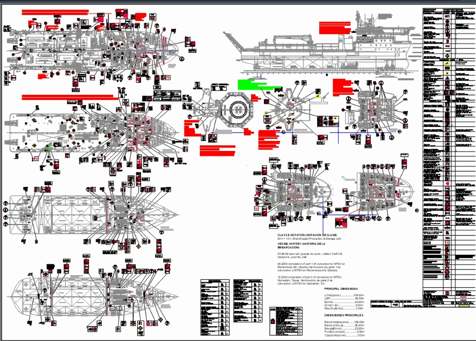 Toisa piscis plan contra incendios en AutoCAD | CAD (6.82 MB) | Bibliocad
