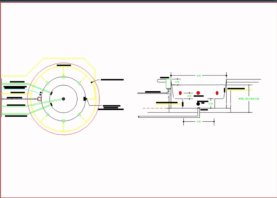 Plant And Section Jacuzzi Dwg In AutoCAD CAD 216 75 KB Bibliocad