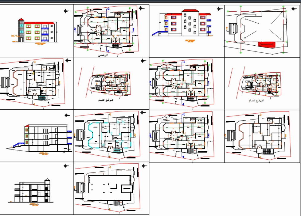 Residential building in AutoCAD | Download CAD free (553.24 KB) | Bibliocad