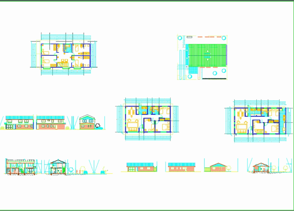 Casa unifamiliar em AutoCAD | Baixar CAD (618.59 KB) | Bibliocad