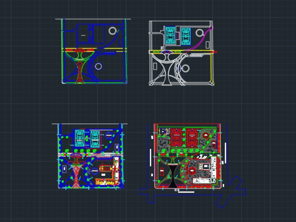 Carré dans AutoCAD | Téléchargement CAD gratuit (1.87 MB) | Bibliocad