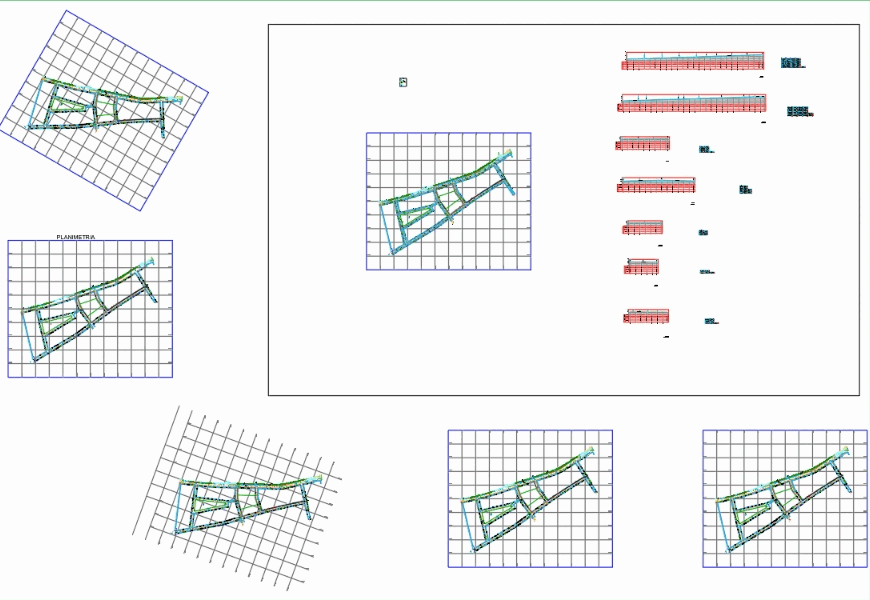 Sections of track in AutoCAD | Download CAD free (2.42 MB) | Bibliocad