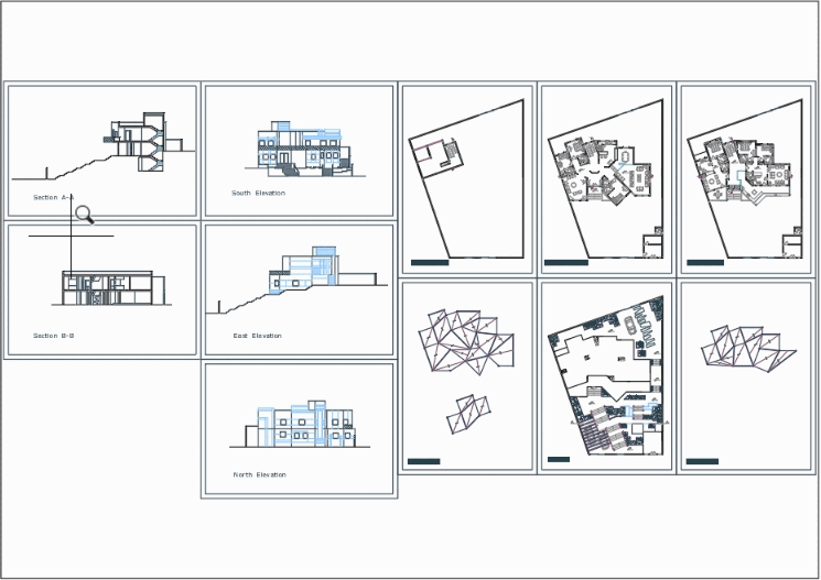 Modern house in AutoCAD | Download CAD free (1.06 MB) | Bibliocad