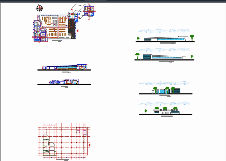 Hospital in AutoCAD | CAD download (1.88 MB) | Bibliocad